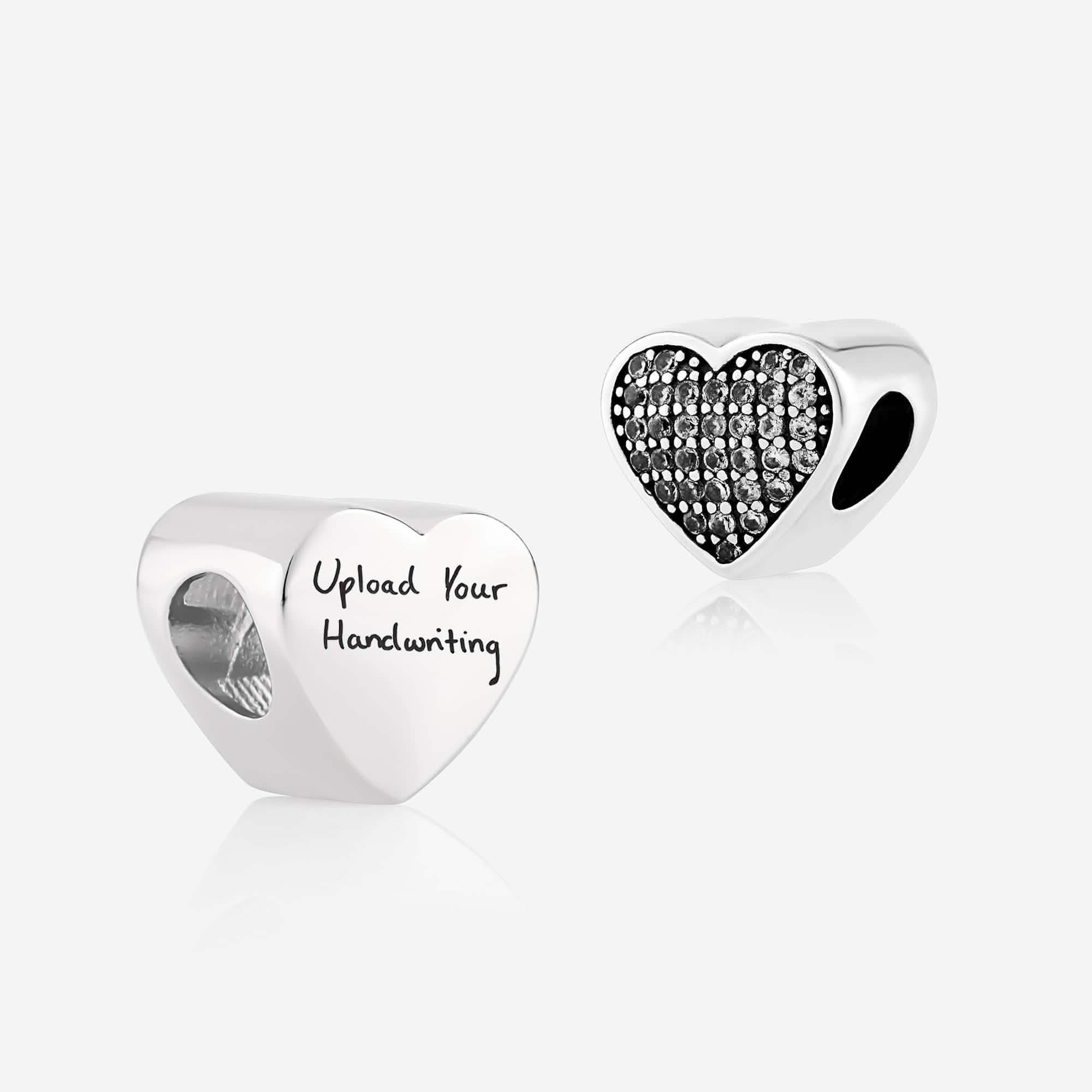 Handwriting Crystal Charm | Pandora Compatible | Free Delivery