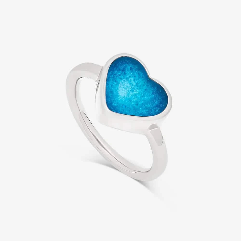 Heart Shaped Ashes Ring | Memorial Rings | Free UK Delivery – Featherlings